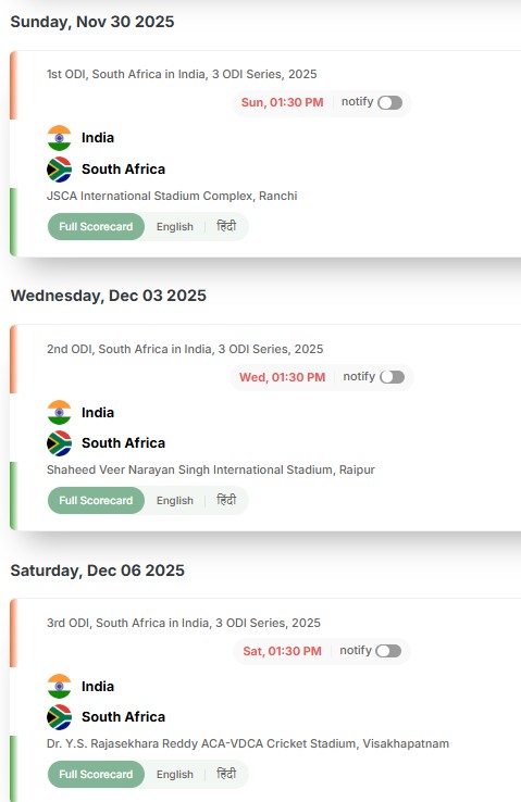 India's Squad Announcement vs South Africa Highlights: KL Rahul To Lead ...